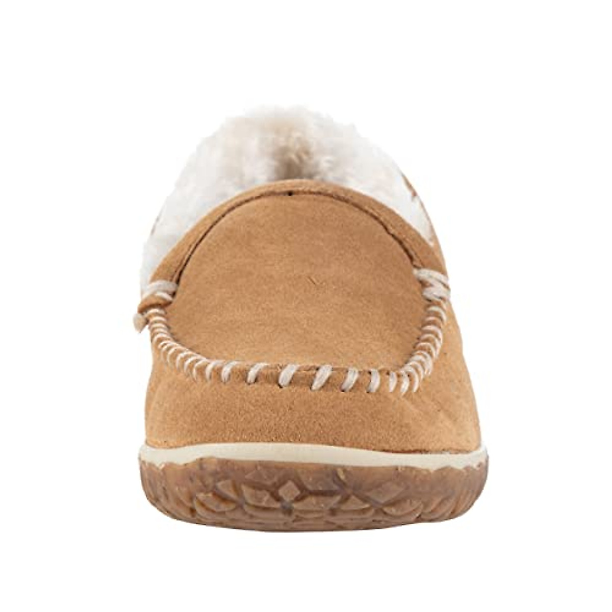 Minnetonka Womens Tempe Moccasin Slippers, Cinnamon, Size 8