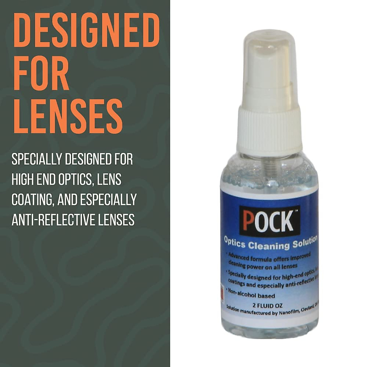 Field Optics Research POCK Optics Cleaning Solution (2-Ounce Spray)