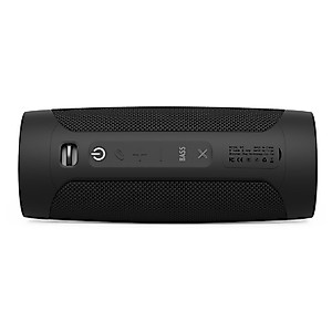 maio Portable Bluetooth Speaker, IP67 Waterproof Portable Wireless Speaker with 30W Loud Stereo Sound, Wireless Stereo Pairing, 15H Playtime, Perfect for Outdoor, Home, Party, and Travel - Black