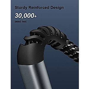 Dasku Lightning Cable 3ft 3Pack Nylon Braided Heavy Duty iPhone Charger Cable Cord Black Compatible with iPhone 14/13 / 12/11 / Pro Max/X/Xs Max/Xr /8 Plus/ 7 Plus/ 6S Plus / 6 Plus/iPad Mini/Air