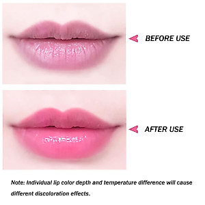 SuperThinker Crystal Jelly Lipstick - Moisturizer Clear Lip Gloss Balm Color Changing Lipstick
