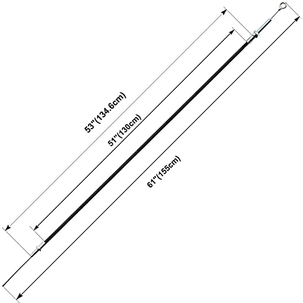 Royitay Universal Throttle Cable 60 inch Long with 53" Casing for Manco 8252 ASW Go Kart Minibike Buggy Cart