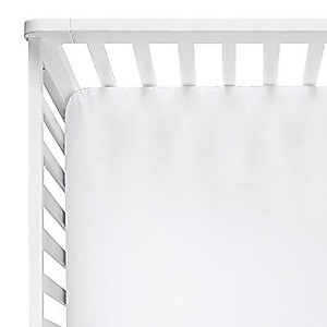 Cotton Organics 100% Organic Jersey Fitted Crib Sheets Soft, Hypoallergenic & Durable Premium Cotton, Natural White for Boys and Girls (White)