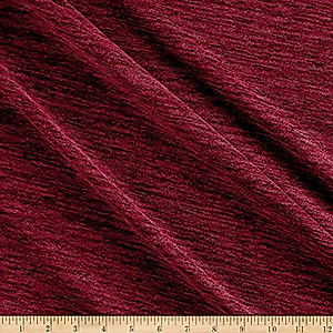 Telio Topaz Hatchi Stretch Knit Red, Fabric by the Yard