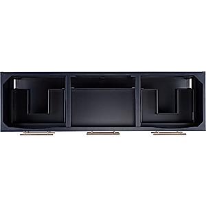 Signature Hardware 953331-72-RUMB-1 Robertson 72" Free Standing Double Vanity Cabinet Set with Mahogany Cabinet, Vanity Top and Rectangular Undermount Sinks - Single Faucet Hole