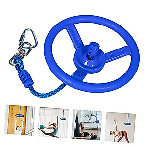 Ninja Wheel Interior Accessories Outdoor Accessories Swing Indoor Backyard Balance Equipment Outdoor Playground Gym Monkey Wheel Indoor Hanging Ring Swing Gym Ring Sports Abs