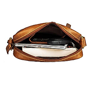 FINELAER Leather Sling Crossbody Bags For Women