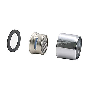 Kitchen Faucet Aerator,22mm /0.87 Inch Female Threaded Brass Housing Aerator with Plumber's Tape, Polished Chrome, 4 Pack