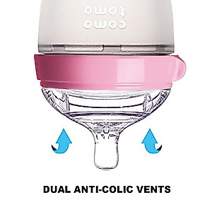 Comotomo Growing Baby Bottle Set Pink