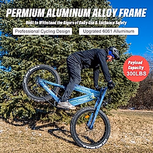 FREESKY Alaska Pro [2024 Newest] Dual Battery Electric Bike for Adults 2000W 48V 35Ah 38MPH&155 Miles Long Range 26" Fat Tire Full Suspension E Bike with Dual Hydraulic Brakes