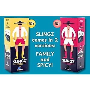 Blue Orange - Slingz – Fast-Paced Family Card Game for Kids, Teens, Adults, and College Students | Fun Categories Party Game for Gam Nights, Holidays, and Travel | 2–7 Players