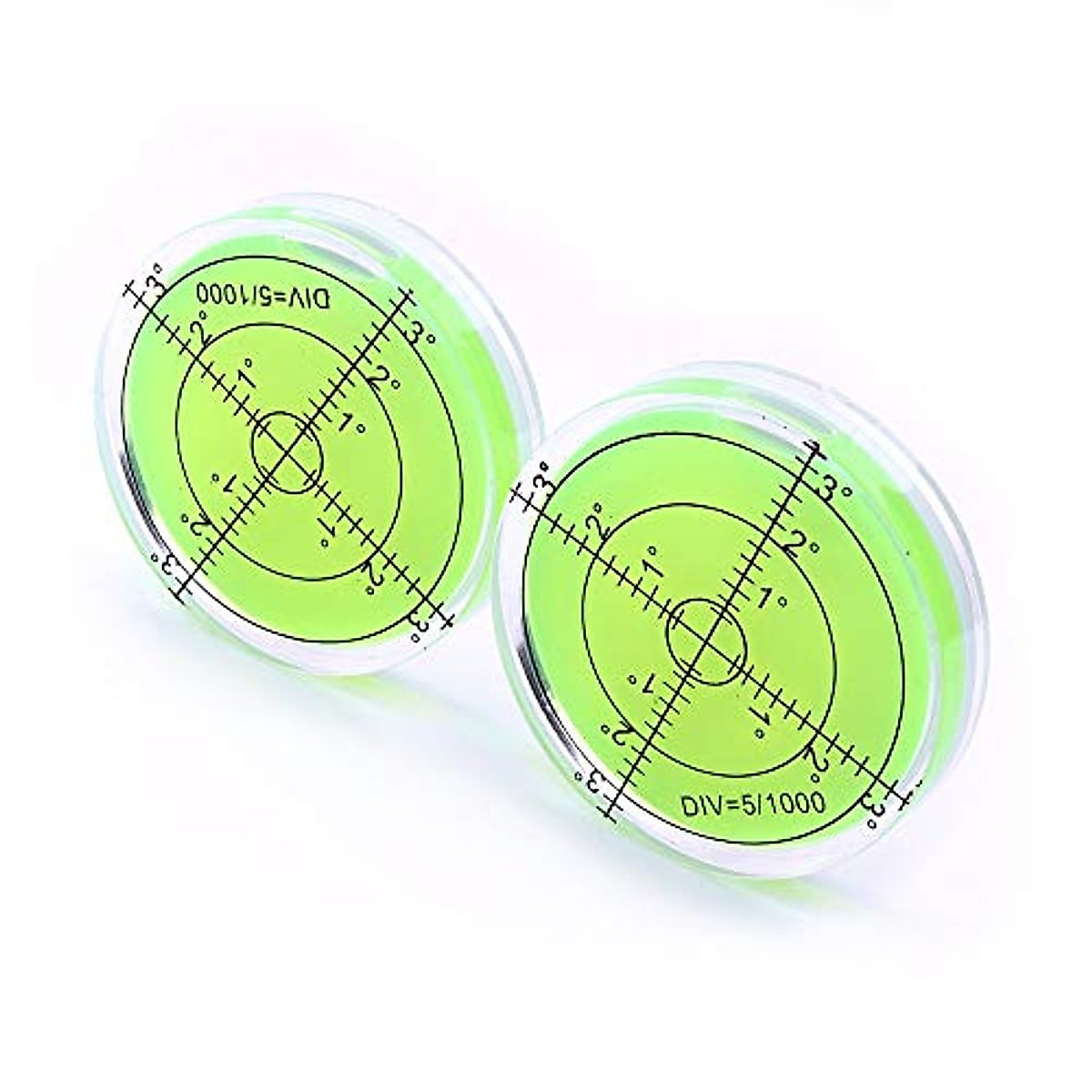 XMLEI Convenient and lighterCircular Bubble Level Spirit l Measuring Instruments Tool Universal Protractor Tool （60X12mm）