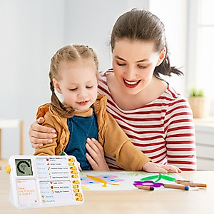 Task Timer, Planning Board with Visual Timer for Kids, Daily Chore Board-Checklist [Intuitive Assistive Tech] for ADHD, Autism Increase Self-Regulation, Silence Timer for Classroom Home