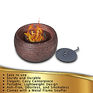 Tabletop Fire Pit, Mini fire Pit, Indoor fire Pit Tabletop, Personal Fireplace, Tabletop Fireplace, Table top fire Pit Bowl Use Iso-Isopropy