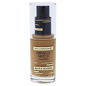 Max Factor Miracle Foundation Match Foundation, No. 85 Caramel, 1 Ounce