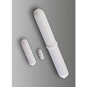 SP Bel-Art Spinbar Teflon Polygon Magnetic Stirring Bar; 70 x 10mm, White, Pivot Ring (F37122-0070)