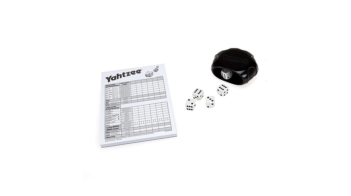 Yahtzee Board Game Bundle with Score Pads | PTP Black Edition