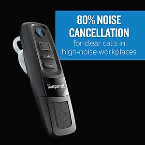BlueParrott C300-XT Noise Canceling Bluetooth Headset – Hands-Free Wireless Headset, Perfect For High-Noise Environments, Long Wireless Range with Superior Sound, IP65-Rated, Black