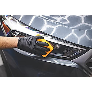The Rag Company - The Pearl Microfiber Detailing Applicator Sponges (6-Pack) Versatile Detailing Tool, Excellent for Applying Wax, Sealants, Coatings and Other Automotive Products, 3in x 5in, Orange