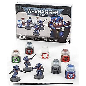 Games Workshop Warhammer 40,000 Space Marines Assault Intercessors Paints Set