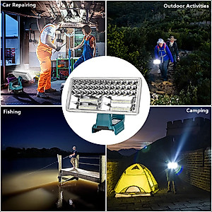 40W 4200lumen Tools LED Work Light Compatible with Makita 18V Lithium-Ion Battery,Choerinton 9In Outdoor Search Light Cordless Flashlight USB Port for Car Repair Camping Emergency Lighting(Tool Only)