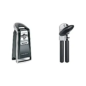 Hamilton Beach Smooth Edge Electric Automatic Kitchen Can Opener (76607) and OXO Good Grips Soft-Handled Manual Can Opener