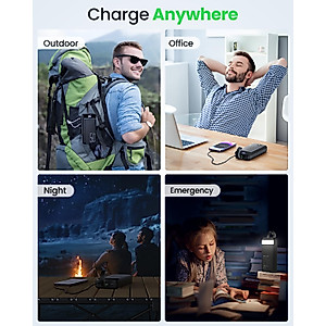 Morfec Power Bank Fast Charging 50000mAh - 22.5W Portable Charger USB C Quick Charge with 4 Outputs & 3 Inputs LED Display Huge Capacity External Battery Pack for iPhone, Samsung, iPad etc