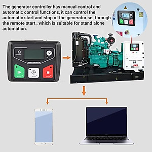 Generator Control Module, DC30D Automatic Genset Controller Panel High Resolution Intelligent Generator Set Controller