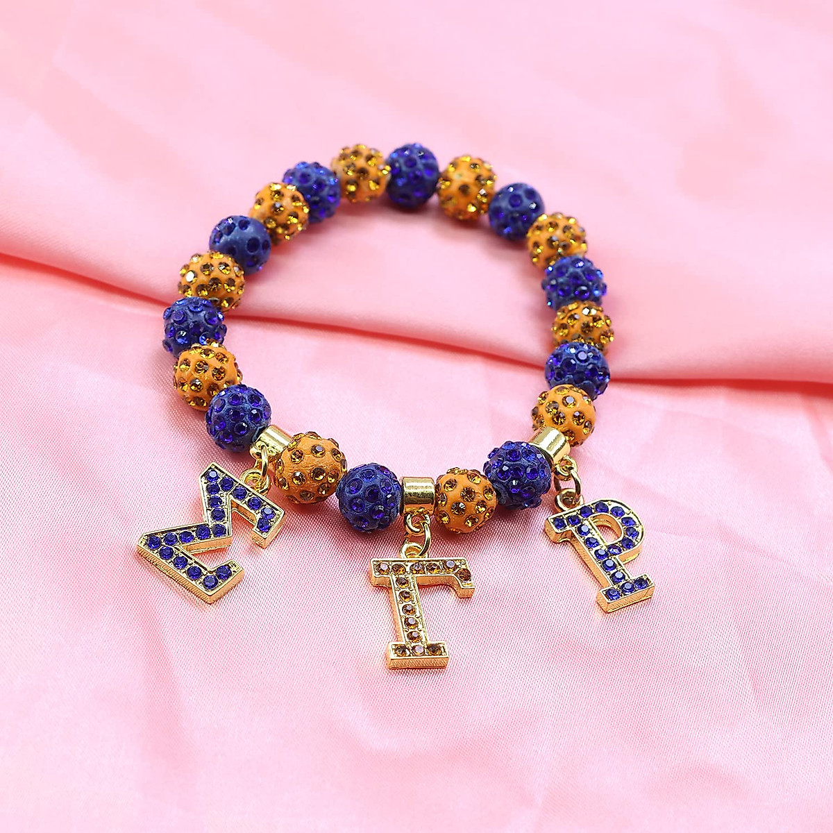 TongXin SGRHO Sorority Gift for Women 1922 Sorority Paraphernalia Bracelet Greek Sorority Rhinestone Jewelry Gift (SGR Bracelet 02)