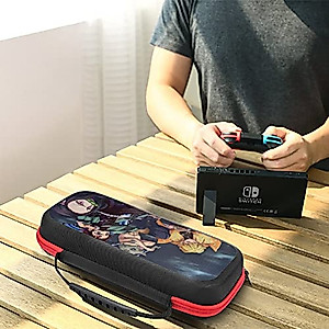 Autocean Carrying Case for Nintendo Switch, Anime Printing Protective Hard Shell Game Bag With 20 Game Card Slots for Nintendo Switch Console & Accessories