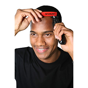 RevoLine Hairline Lineup Tool - Haircut Guide - Hair Shaping Template and Edge Up Shaving Kit - Grooming Set - Used w Clippers or Trimmers - Barber Supplies