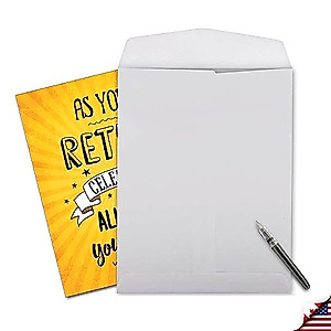 NobleWorks - As You Retire - Business, Teacher, Coworker Humor Retirement Card with Envelope (Big 8.5 x 11 Inch) J6875RTG