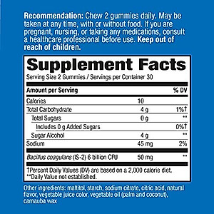 Nature's Way Fortify Probiotic Gummies, 6 Billion, 60 Gummies