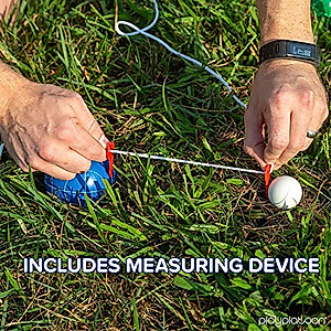 Play Platoon 90 mm Bocce Ball Set with 8 Premium Balls, Pallino, Carry Bag & Measuring Rope