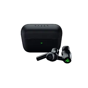 Razer Hammerhead True Wireless (2nd Gen) Bluetooth Gaming Earbuds: Chroma RGB Lighting -60ms Low-Latency- Active Noise Cancellation - Dual Environmental Noise Cancelling Microphones- Classic Black