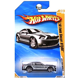 Hot Wheels 2010 New Models Ford Mustang Shelby GT500 GT-500 Grey Silver