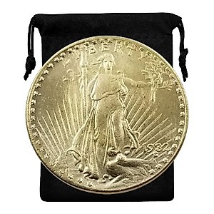 Kocreat Copy 1932 Double Eagle Liberty Gold Coin Twenty Dollars-USA Souvenir Coin Lucky Coin Morgan Dollar Replica Collection