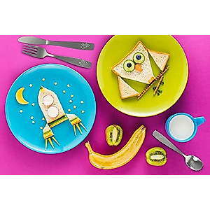 12 Piece Stainless Steel Kids Silverware Set - Child and Toddler Safe Flatware - Kids Utensil Set - Metal Kids Cutlery Set Includes 4 Small Kids Spoons, 4 Forks & 4 Knives