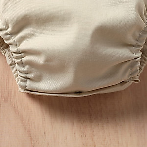 Newborn Baby Girls Lace Romper Sleeveless Square Neck Jumpsuit Floral Backless Boho Bodysuit Summer Clothes (Beige, 18-24 Months)