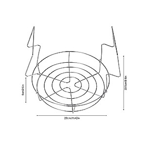 Fdit Stainless Steel Canning Rack, Kitchen Insulated Canning Steam Basket Anti Rust Anti Scalding Foldable Contoured Steel Handles Rack