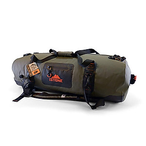 Big Stone Fully Waterproof, airtight, Submersible, Heavy Duty, Rugged, Scuba Zipper Dry Bag - Carry as Duffel, Backpack or Shoulder - Large/x-Large (90 Liter)