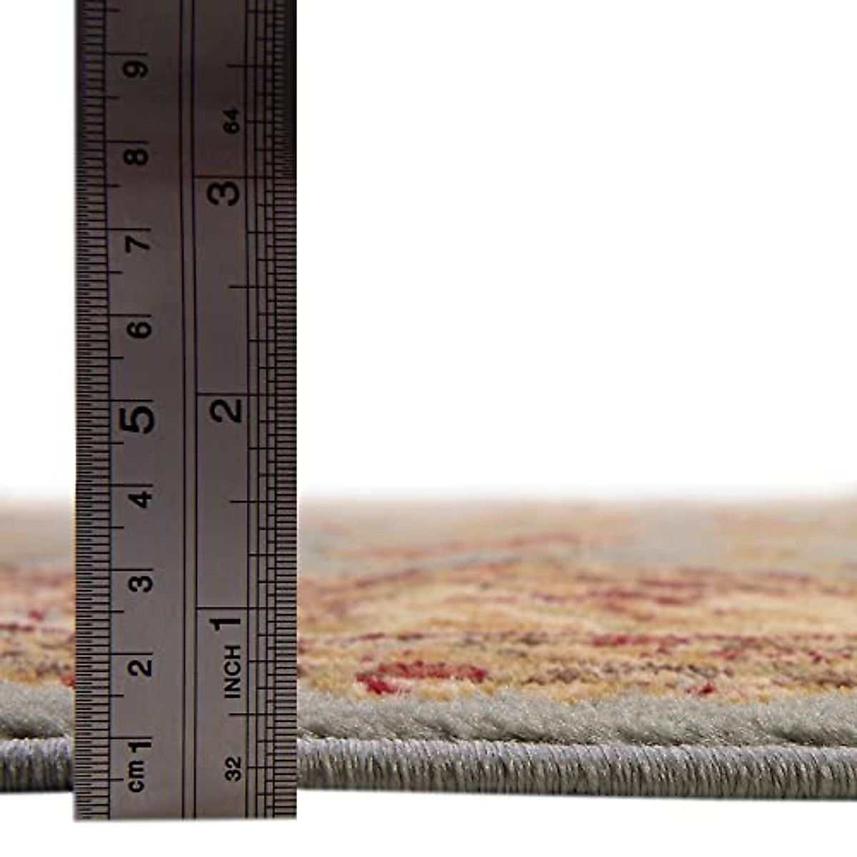 Rugs.com Aditi Collection Rug – 6' x 9' Light Blue Low Rug Perfect for Living Rooms, Large Dining Rooms, Open Floorplans