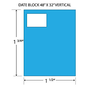 PlanetSafe Calendars Vertical Sky Blue July 2023 to June 2024 Fiscal/Academic Year 12 Month Wall Calendar Large 48 x 32 - Dry & Wet Erasable with Next Year Planner - Great for Office & Projects