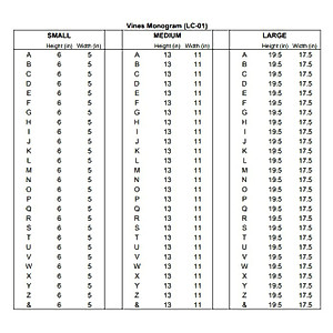 Precision Cut Unfinished Wood Vine Monogram Letter - Back40Life