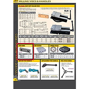 HHIP 3900-2134 Replacement Bolt-On Spare Jaw, For 4" Milling Vises (Pack of 1)