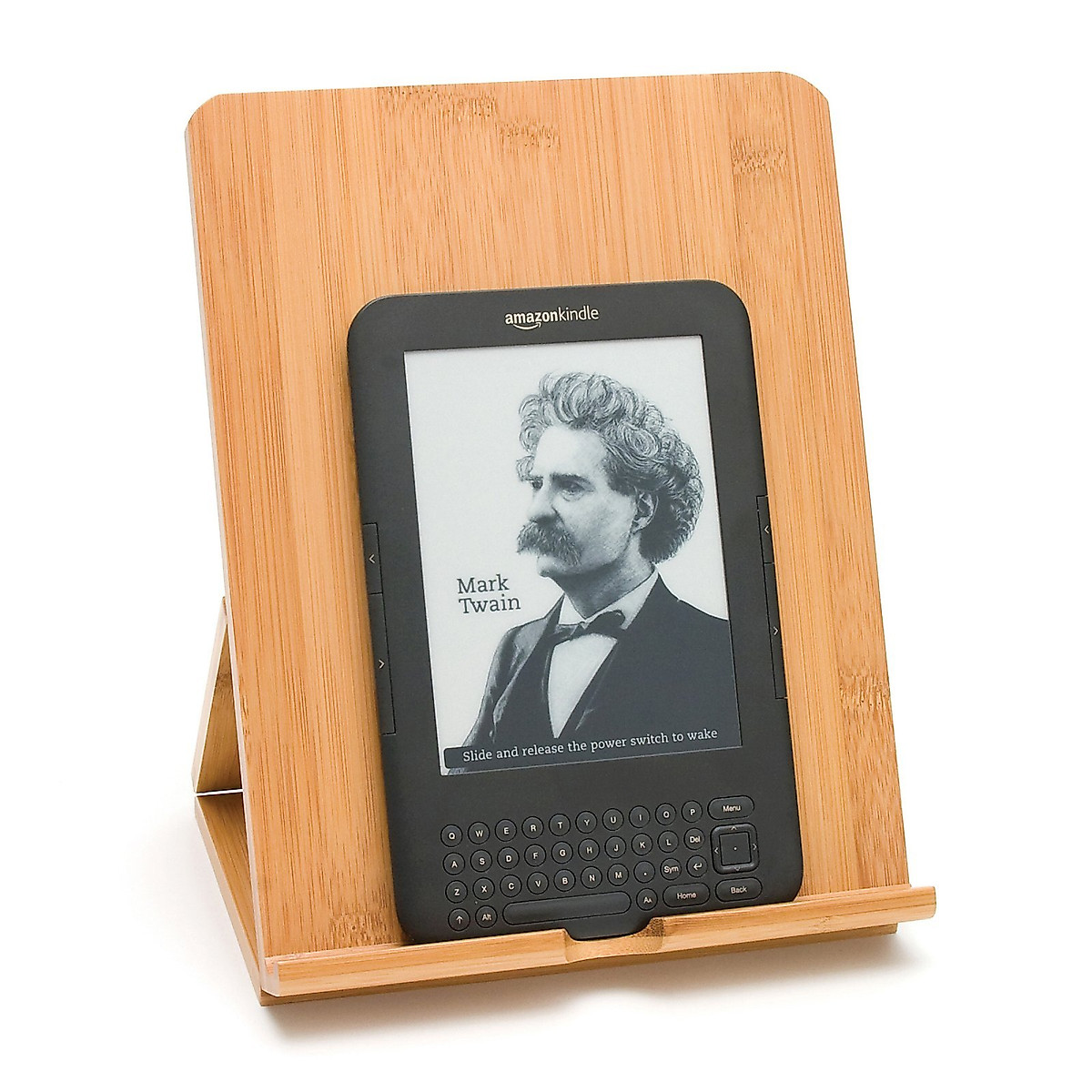 Lipper International 1886 Bamboo Wood Folding Stand for iPad, Samsung, Nexus, Nintendo Switch, and Other Tablets