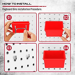 Ultimate 121-Piece Pegboard Hooks Set, Pegboard Accessories with Metal Hooks, Durable Peg Board Organizer Accessories, Pegboard Bins, Peg Board Tool Utility Hooks, Peg Board Hooks