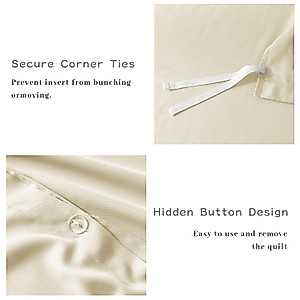 GHUIPRO Duvet Cover Set, (King,Champagne)