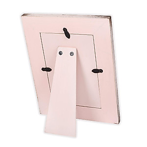 Cottage Garden Braver Stronger Beautiful Blush Pink Distressed Locket Easel Back Picture Frame