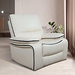 SIENWIEY Recliner Chair for Living Room Furniture,Bonded Leather Reclining Chair Home Theater Sofa Wall Hugger Recliner Rv Sofa for Living Room/Home Theater Seating/Rv Car